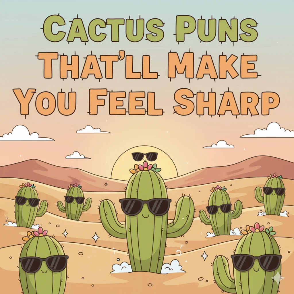 70+Cactus Puns That Will Make You Laugh Instantly